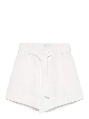 IRO PARIS Hannou Cotton Blend Shorts - White