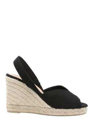 CastaÑer Brisa Canvas Espadrilles - Black
