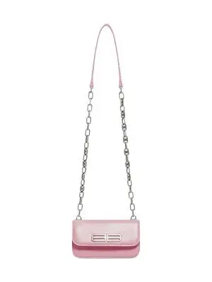 Balenciaga Gossip Xs Bag With Chain - Pink