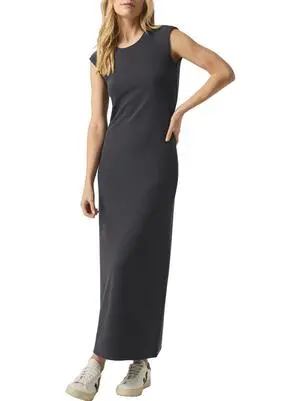 Splendid Waffle Scuba Knit Maxi Dress Lead