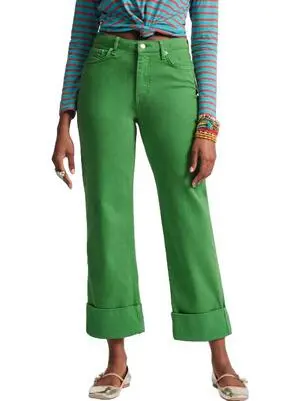 FRANCES VALENTINE Frances Valentine Smarty Cuffed Jeans Green