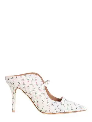 MALONE SOULIERS 85mm Maureen Mules - White
