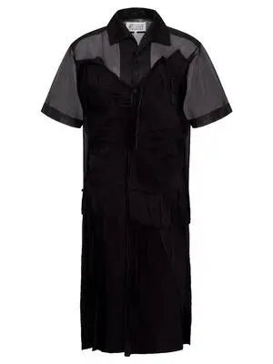 MAISON MARGIELA Layered Midi Dress - Black
