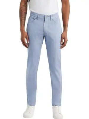 BRAX Chuck Modern Fit Chambray Pants - Blue