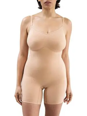 PROCLAIM Mid-thigh Plant-based Shapewear Bodysuit - Light Nude