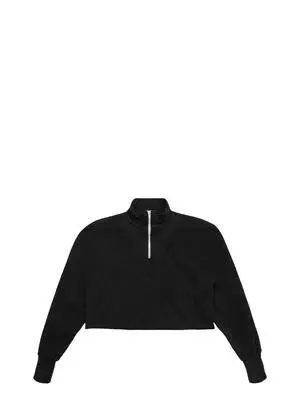 LES TIEN Half-zip Pullover - Black