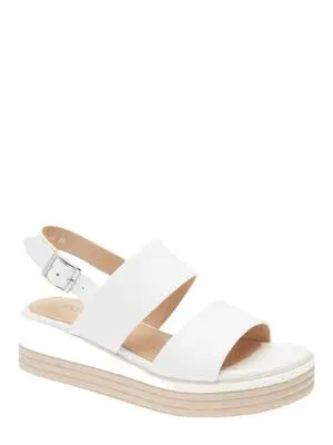 Regarde Le Ciel Regarde Le Ciel Sheyla Platform Wedge Sandals Garment White