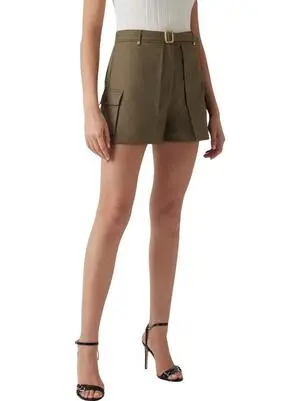 MARCIANO Cindy High-waist Cargo Shorts - Green