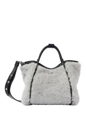 Max Mara Marine Small Teddy Tote Bag - Grey