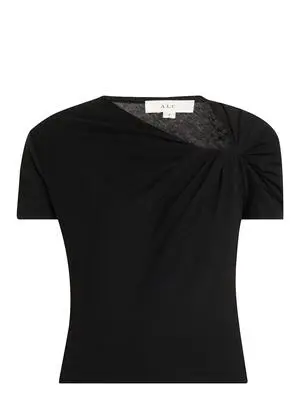 A.L.C. Liz Short-sleeve Top - Black