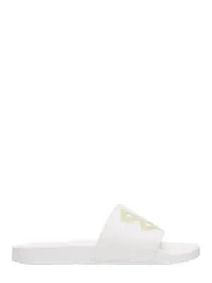 Balenciaga Bb Logo Pool Slides - 9070 White/yellow
