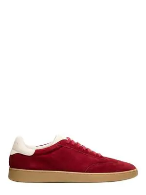 STUART WEITZMAN Stuart Weitzman Banner Suede Low-Top Sneakers