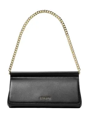 Michael Kors Carmine Leather Clutch - Black