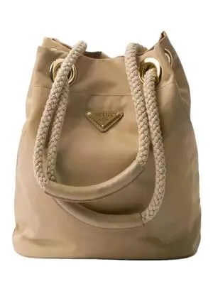 Prada Small Mariner Bucket Bag - Neutrals
