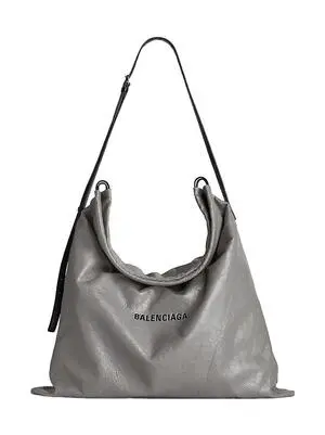 Balenciaga Shopper Large Dust Bag Crossbody Pouch - Grey