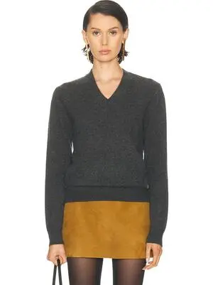 Eterne Lennox Cashmere Sweater - Heather Charcoal