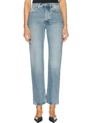 HOUSE OF DAGMAR Straight Leg Jeans - Light Blue