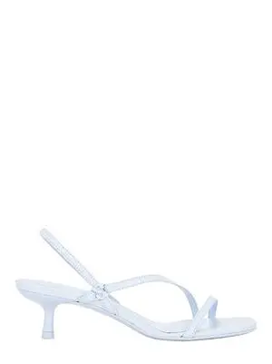 Simkhai Cedonia Logo Stud Strappy Kitten Heel Sandal - Periwinkle Sky