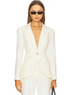 Smythe Seamed Blazer - Chalk