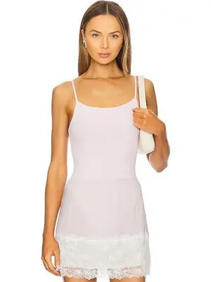 LOVERS AND FRIENDS Ribbed Square Neck Bodysuit - Blush Pink