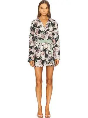 Norma Kamali Super Oversized Shirt Mini Dress - Peony