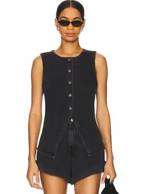 Free People We The Free Aimee Vest - Black