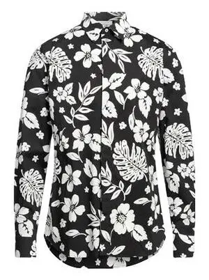 PAOLO PECORA Shirt Size Cotton, Elastane - Black