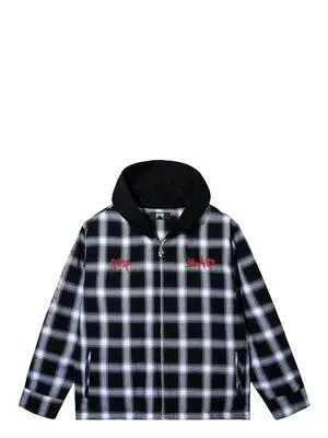 REVENGE Xxxtentacion Kill Hooded Flannel - Black/red