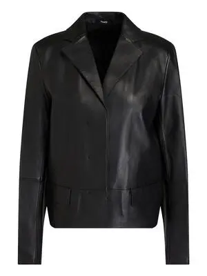 Theory Leather Jacket - Black