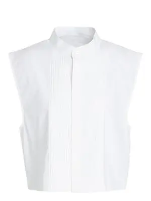Helmut Lang Cotton-poplin Top - White