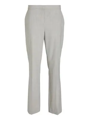 Theory Slim-leg Wool-blend Pants - Gray