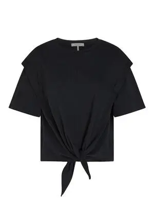 Rag & Bone Mica Knotted T-shirt - Black
