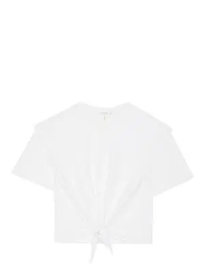 Rag & Bone Rag & Bone Mica Knotted T-Shirt White