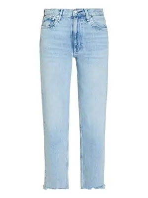 Rag & Bone Harlow Cropped Jeans - Light Denim