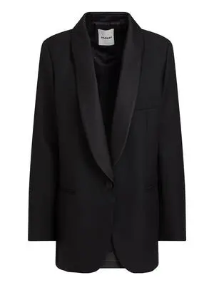 Sandro Grain De Poudre Tuxedo Jacket - Black