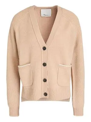 3.1 Phillip Lim Ribbed-knit Cardigan - Sand