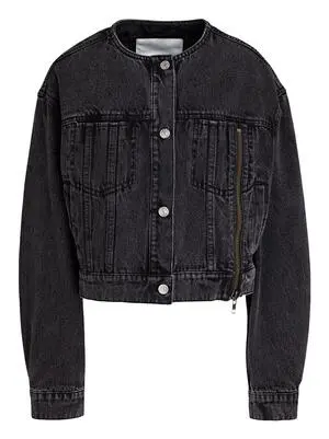 3.1 Phillip Lim Cropped Denim Jacket - Black