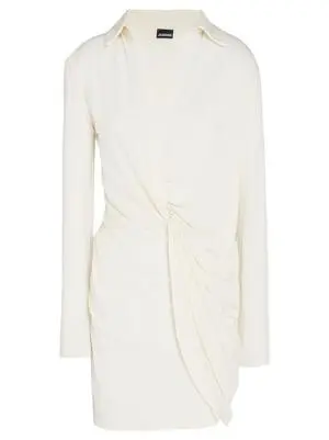 Jacquemus Bahia Twisted Mini Dress - Ivory