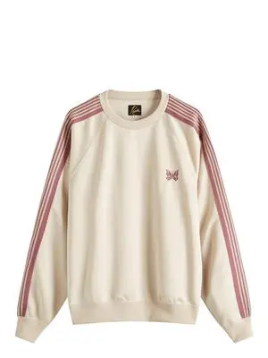 Needles Track Crewneck Sweatshirt - Ivory
