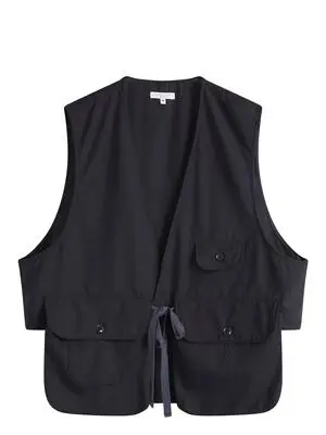 Engineered Garments Fowl Vest - Dark Navy Tropical Wool