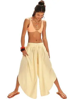 Free People Ultra Wide-Leg Pants Banana Cream