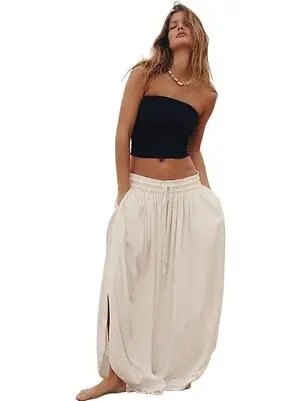 Free People Ultra Wide-leg Pants - Ivory