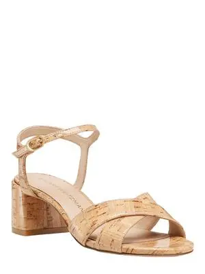 STUART WEITZMAN Stuart Weitzman Dayna Ankle Strap Sandal Natural.