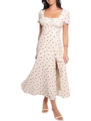 PETAL & PUP Jill Midi Dress - Cherry Print