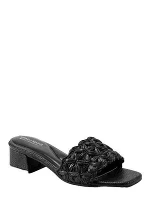 Easy Spirit Rosario Woven Slide Sandal - Black