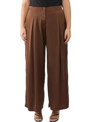 ESTELLE Rakis Wide Leg Pants - Mocha
