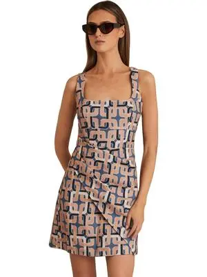REISS Simone Mini Dress - Blue
