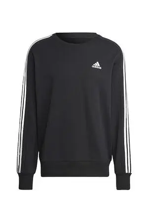 Adidas Essentials French Terry 3-stripes Sweatshirt - Black