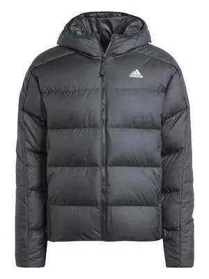 Adidas Midweight Down Hooded Jacket - Black