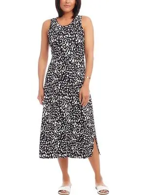 Karen Kane Sleeveless Midi Dress - Print